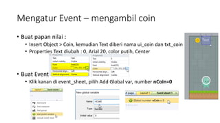 Panduan platform game dengan Construct 2 | PDF