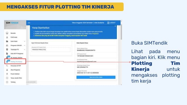 Panduan Plotting Tim Kerja dan Melihat Akun Belajar.id di SIMTendik.pptx