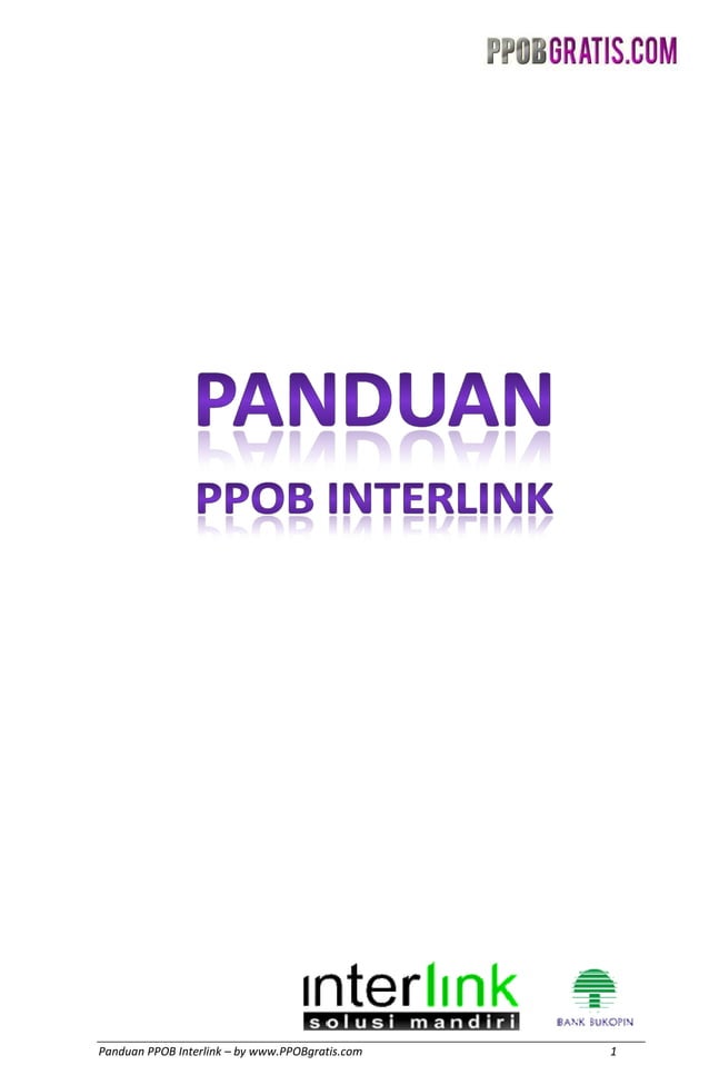 Panduan ppob interlink | PDF