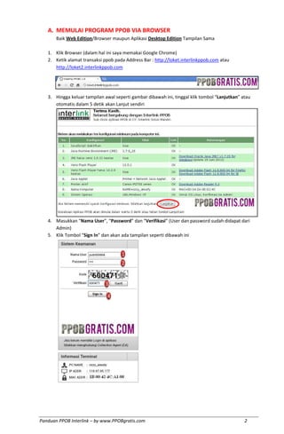 Panduan ppob interlink | PDF