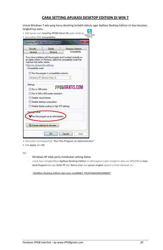 Panduan ppob interlink | PDF
