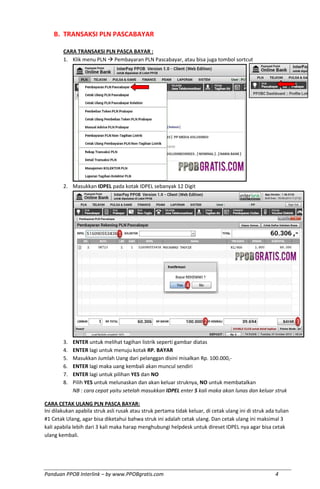 Panduan ppob interlink | PDF