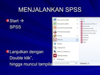 Pengenalan Sistem Aplikasi Statistik (SPSS) | PPT