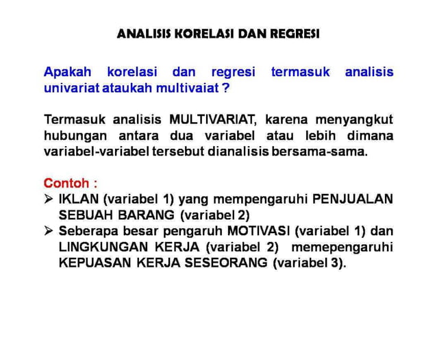 Panduan praktif belajar statistik korelasi regresi linear_microsoft ...