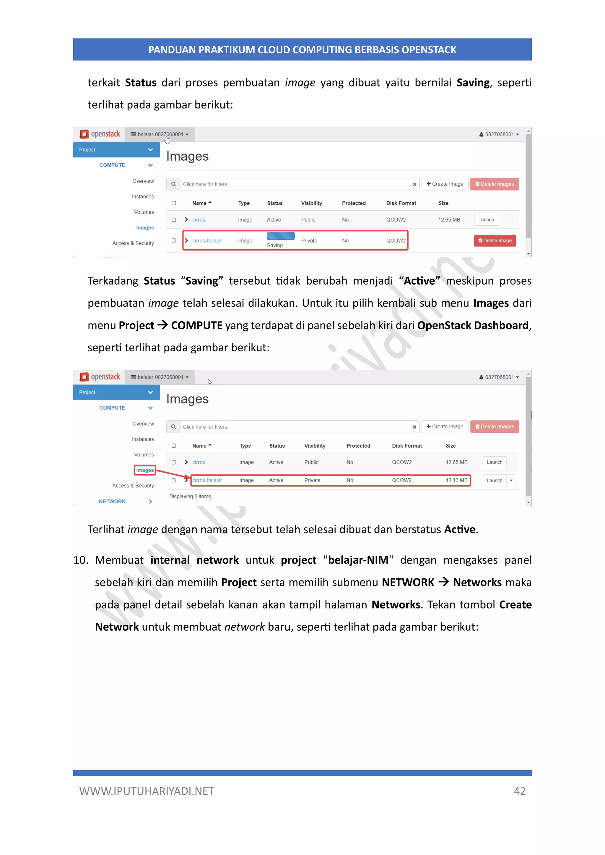 Panduan Praktikum Cloud Computing Berbasis OpenStack Versi 2.0 | PDF