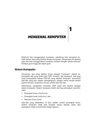 Panduan praktis belajar komputer | PDF