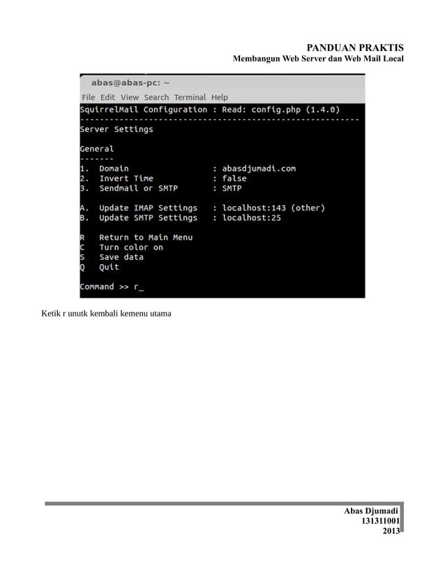 Panduan praktis membangun web server dan web mail lokal | PDF Panduan praktis membangun web server dan web mail lokal | PDF