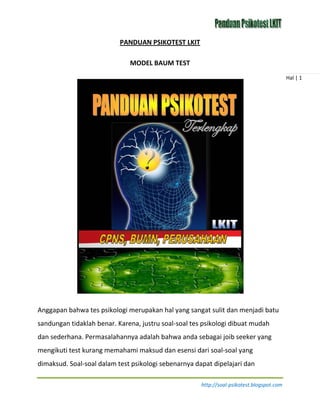 Panduan psikotestlkitbaumtest | PDF