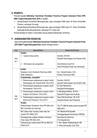 Panduan rakor pip kk 2015 draft3 | PDF