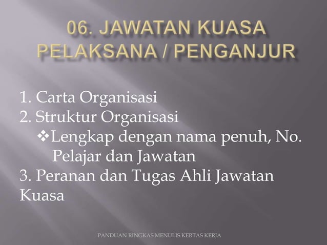 Panduan ringkas menulis kertas kerja | PPTX