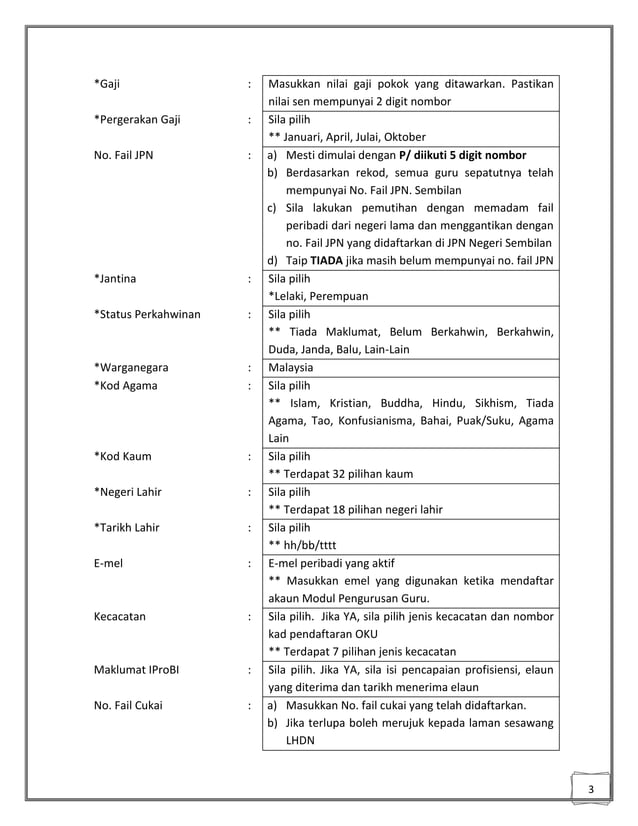 Panduan Ringkas Modul Pengurusan Guru Edisi 1 | PDF