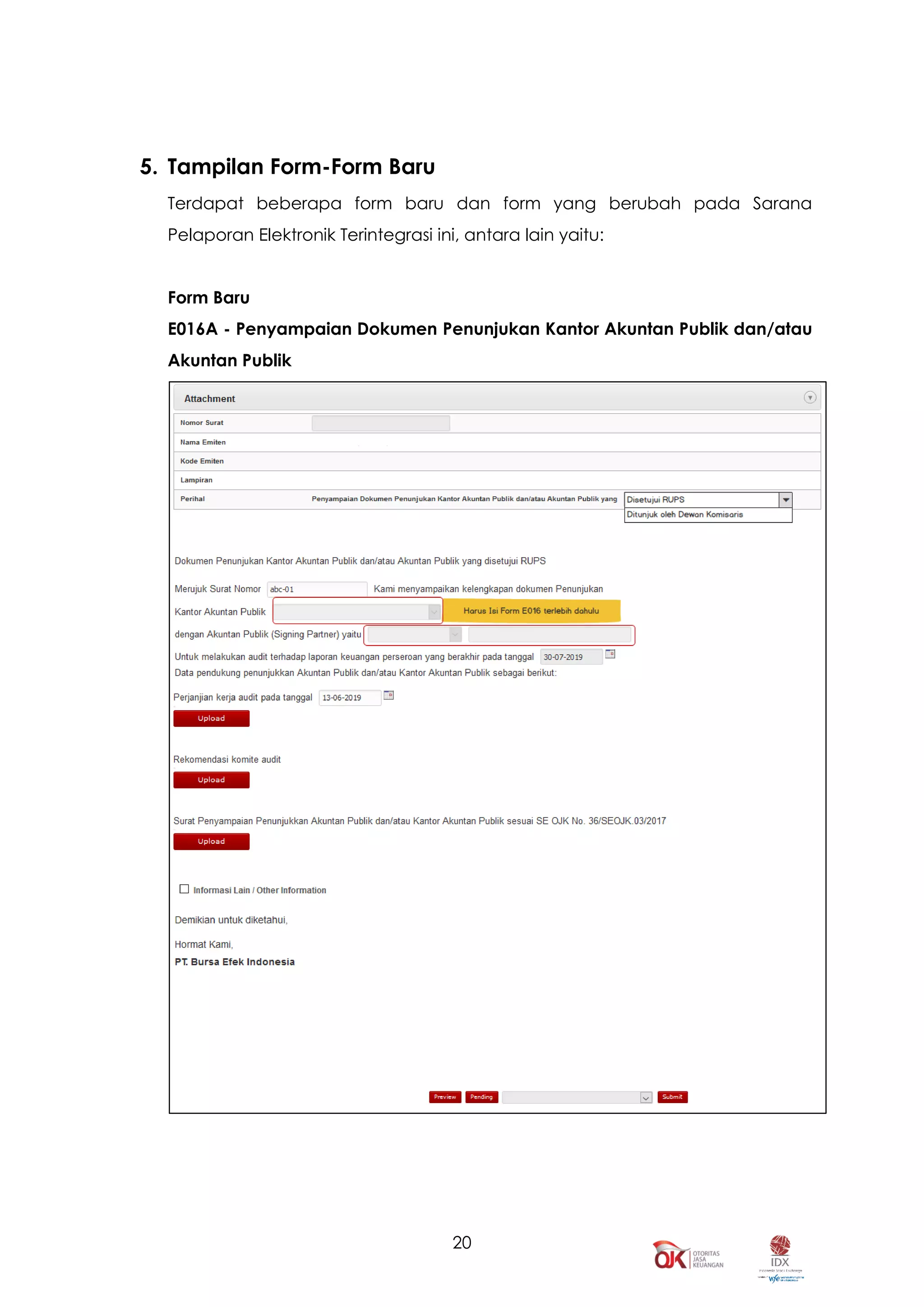 Sarana Pelaporan Elektronik Terintegrasi - SPE IDXnet | PDF