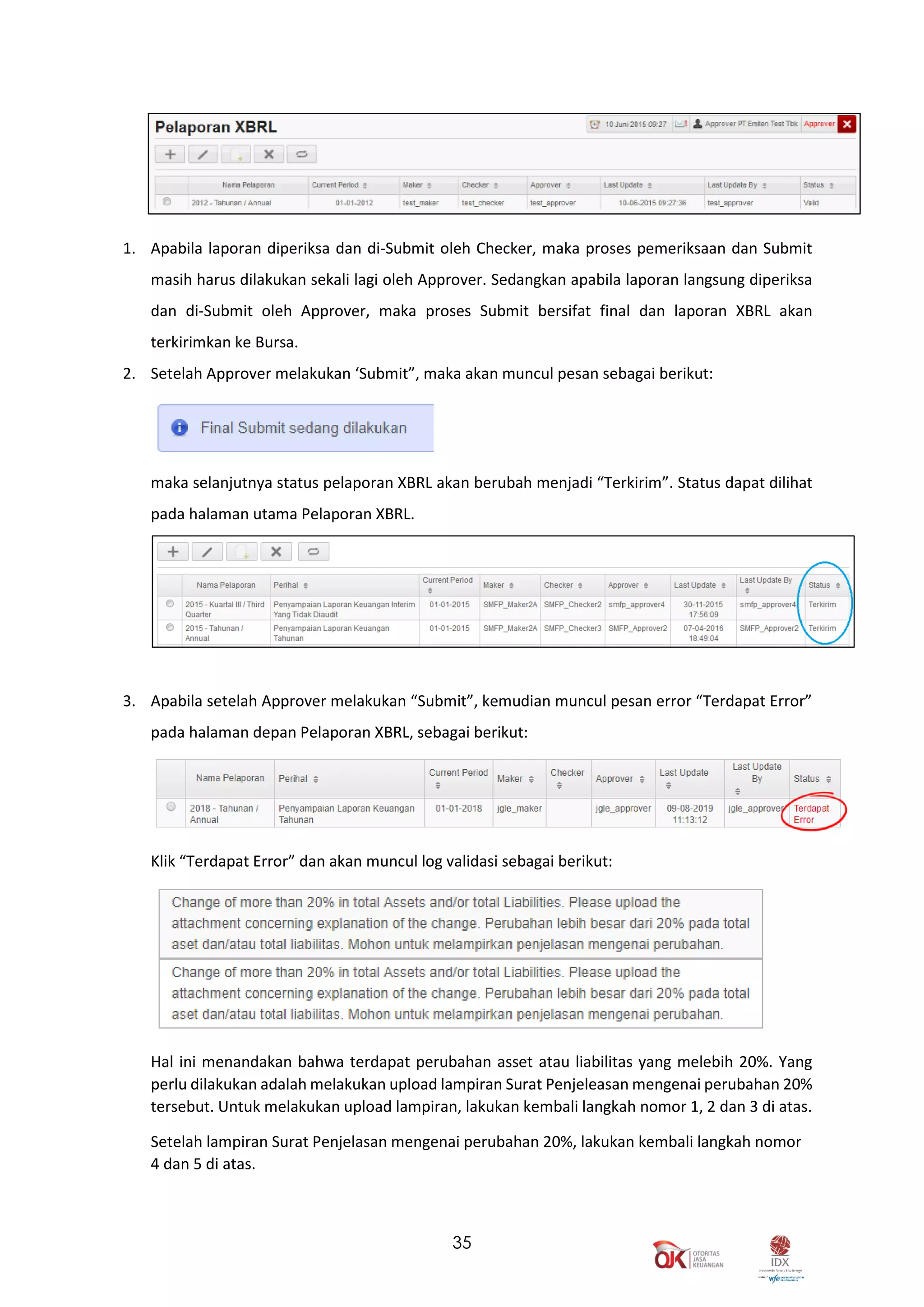 Sarana Pelaporan Elektronik Terintegrasi - SPE IDXnet | PDF
