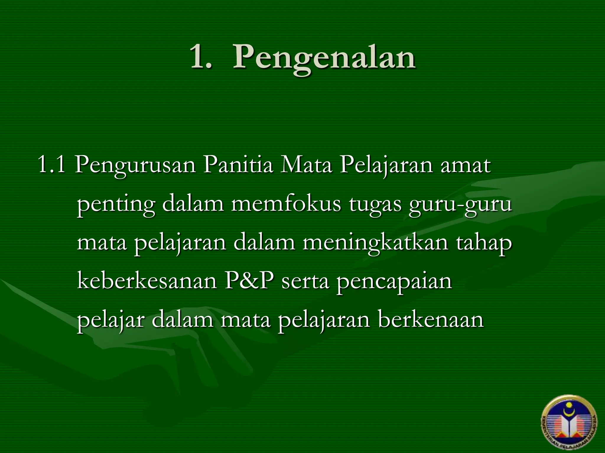 PANDUAN RINGKAS PENGURUSAN PANITIA BAGI RUJUKAN UNIT KURIKULUM ...