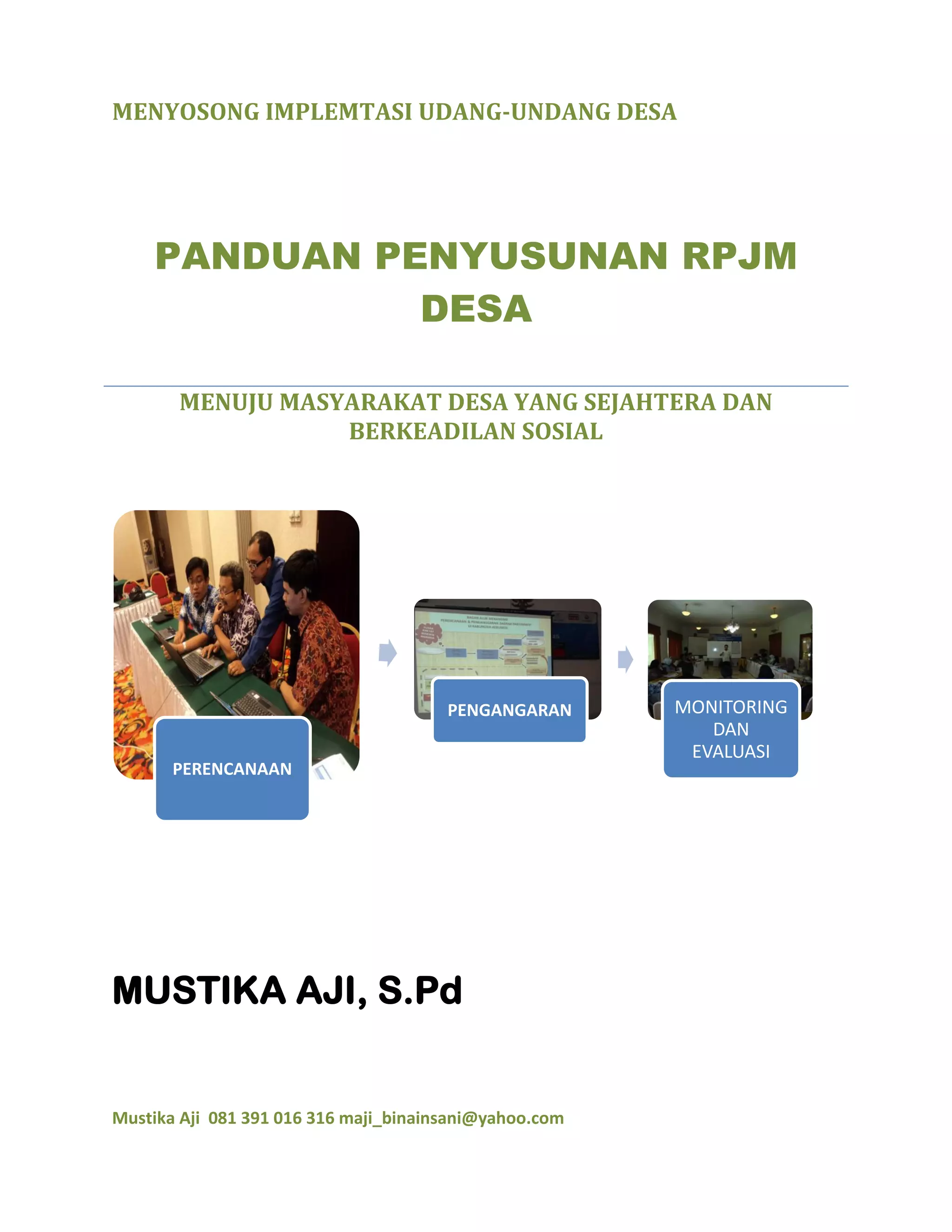 Panduan Penyusunan RPJM Desa 6 ( rev 3) | PDF