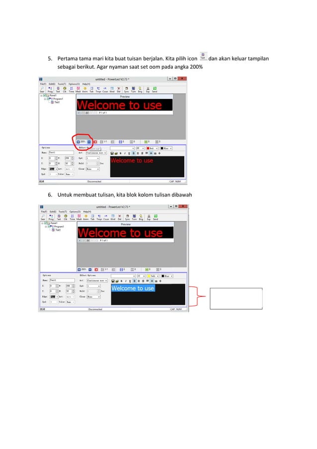 Panduan running text | PDF