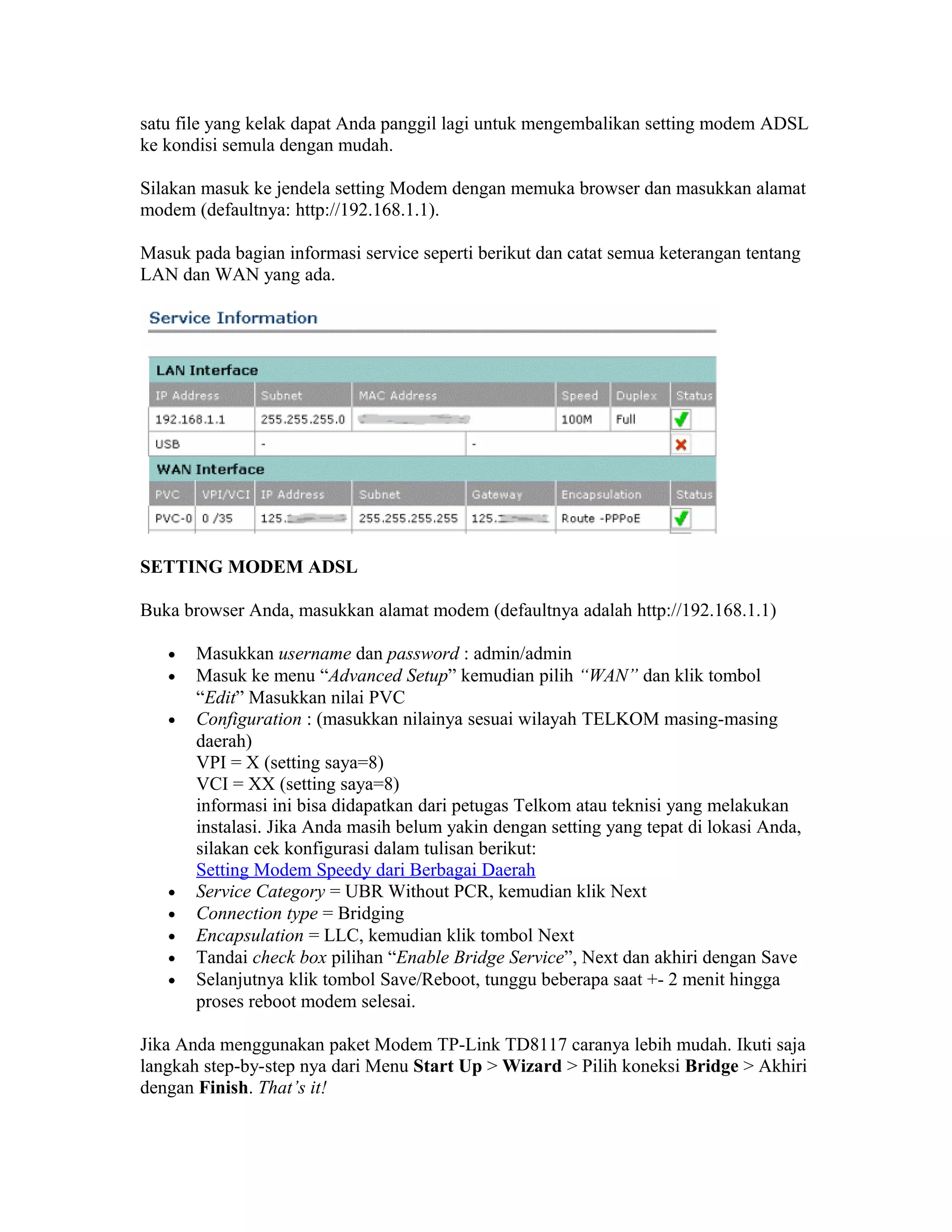Panduansettingdialupspeedydenganroutermikrotik | DOC
