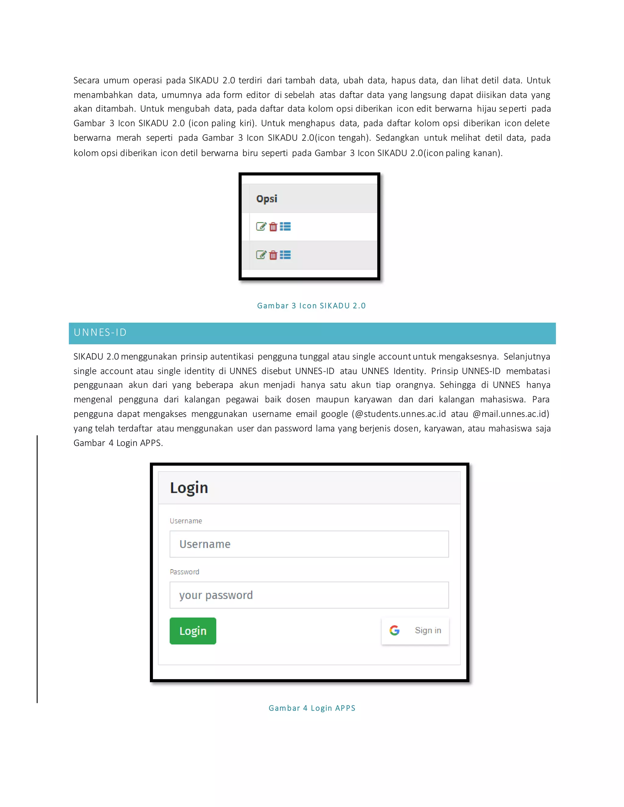 Panduan sikadu 2.0 UNNES | DOCX