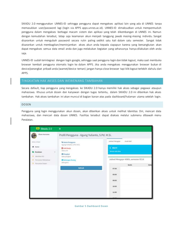 Panduan sikadu 2.0 UNNES | DOCX