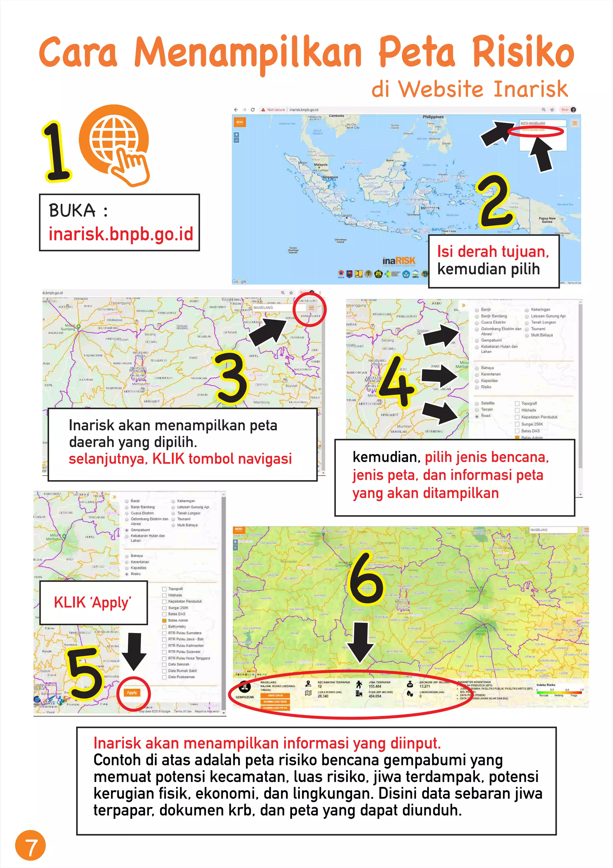 Panduan Penggunaan Inarisk | PDF