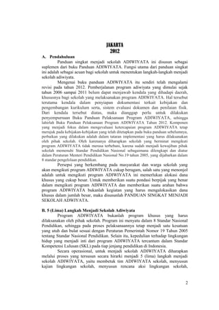 Panduan Singkat Menjadi Sekolah Adiwiyata Doc
