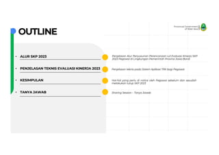 Panduan SKP 2023 dinas pendidikan provinsi Jawa Barat | PDF