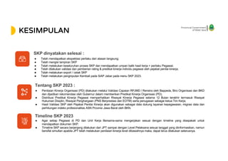 Panduan SKP 2023 dinas pendidikan provinsi Jawa Barat | PDF