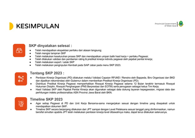 Panduan SKP 2023 dinas pendidikan provinsi Jawa Barat | PDF