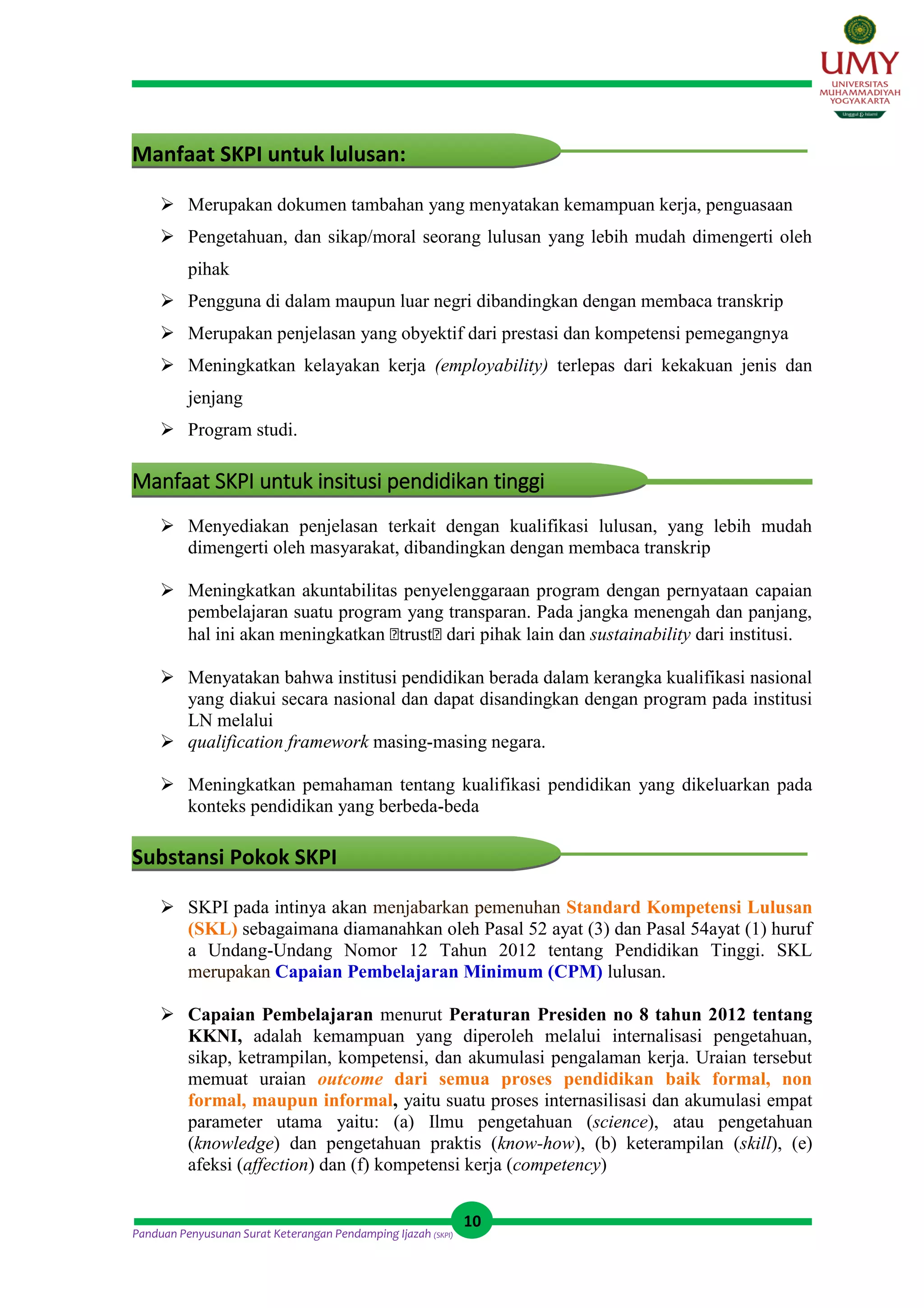 Panduan skpi | PDF