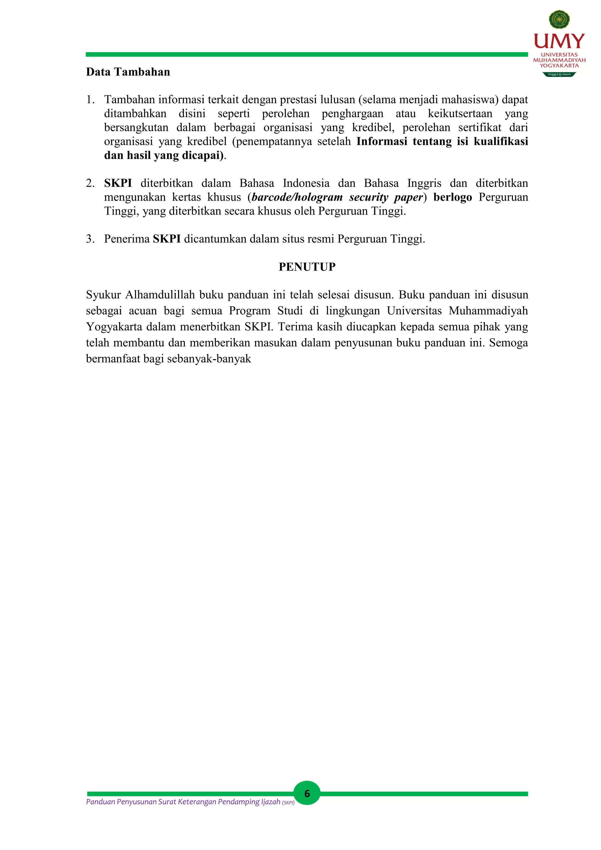Panduan skpi | PDF