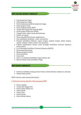 Panduan skpi | PDF