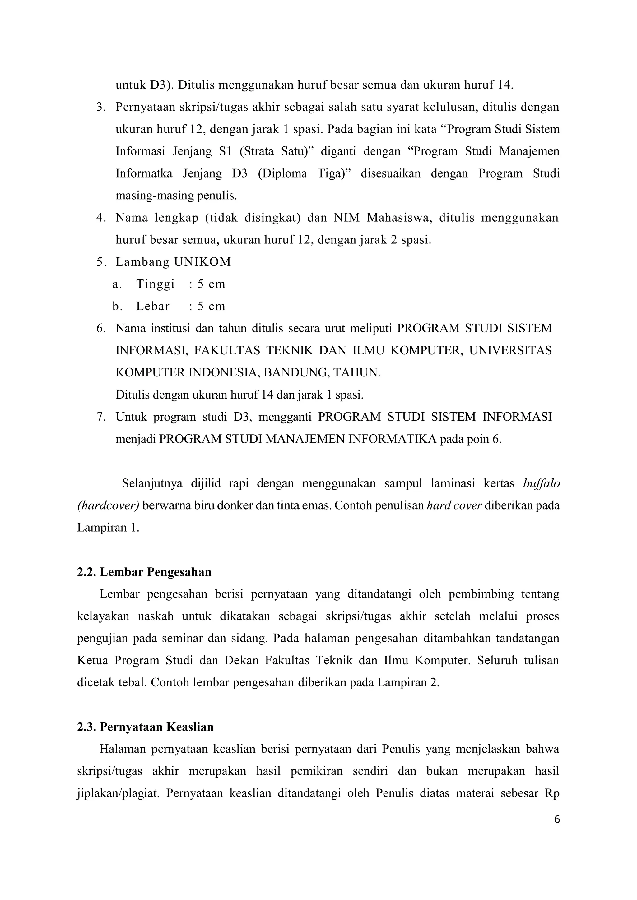 Panduan skripsi ta word revisi | PDF