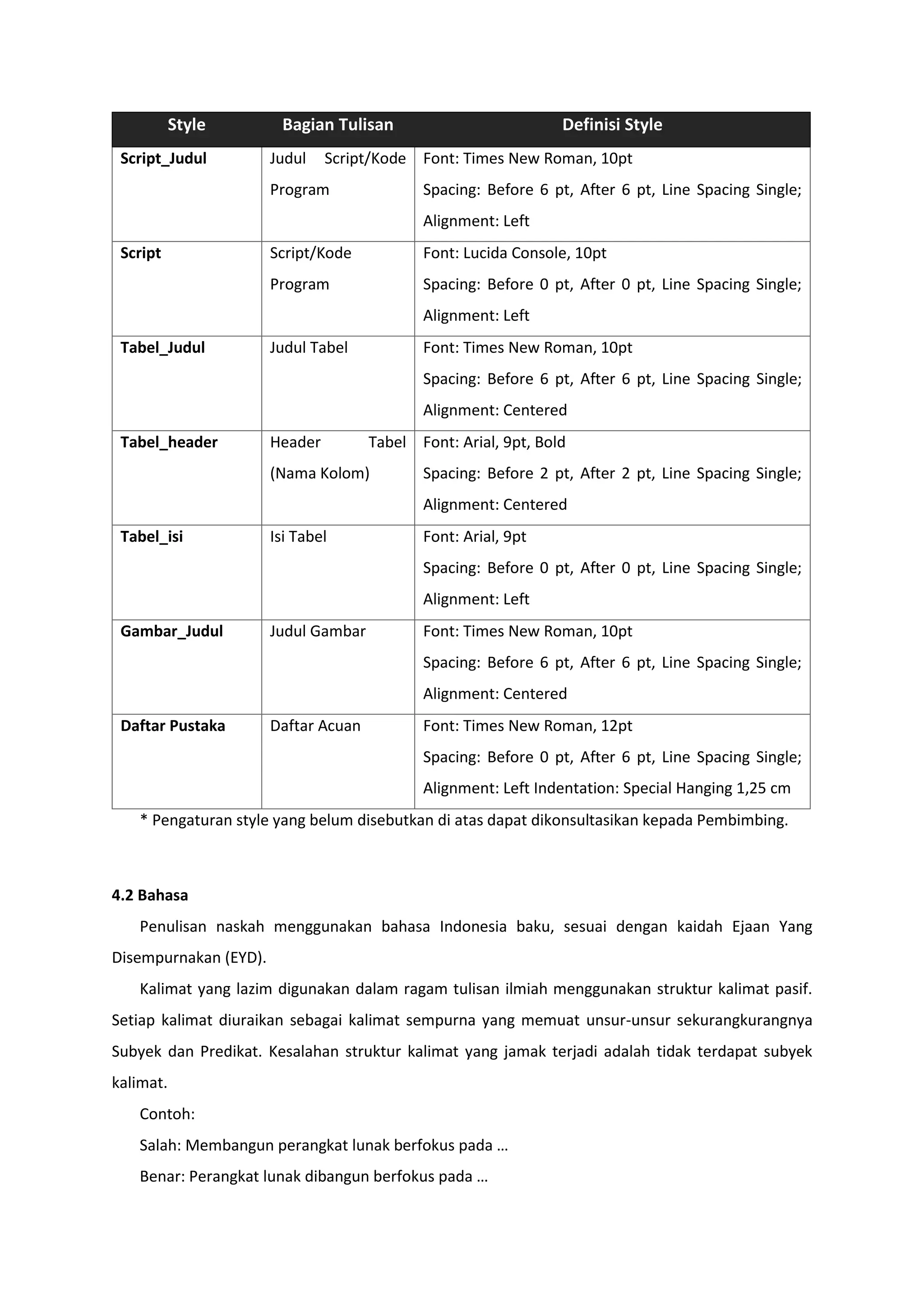 Panduan Penulisan Bahan Pembuatan Skripsi Tahun 2025 | PDF