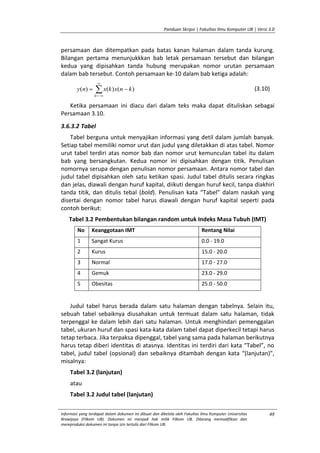 Panduan Skripsi Filkom Universitas Brawijaya | PDF