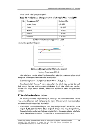 Panduan Skripsi Filkom Universitas Brawijaya | PDF