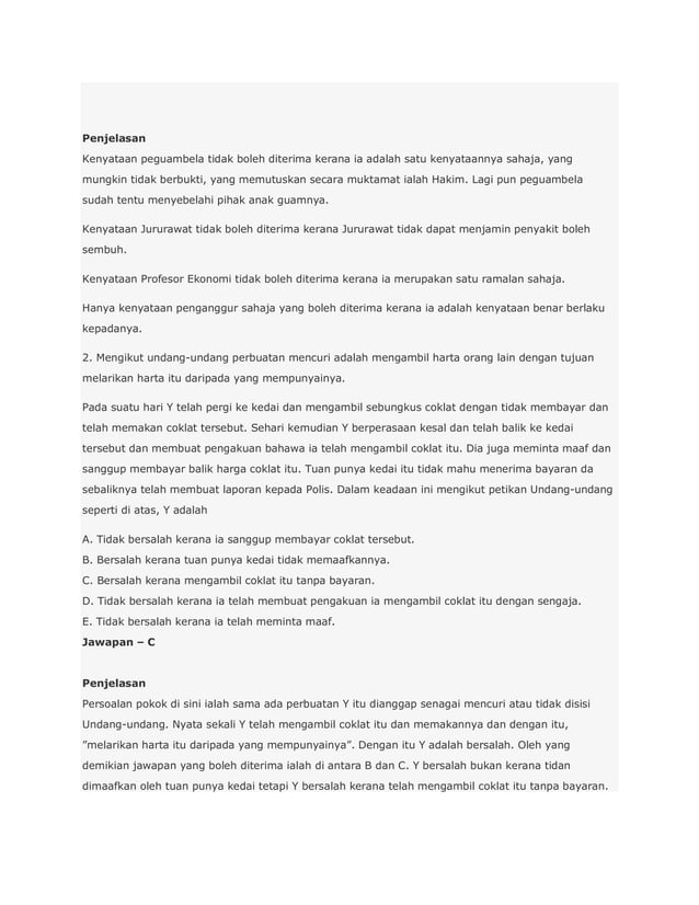 Panduan soalan peperiksaan juruaudit w41 | PDF