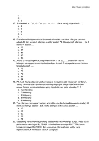 Panduan soal skolastik | PDF