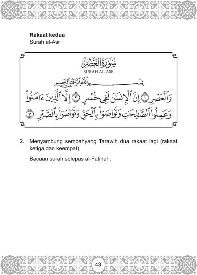 Panduan solat tarawih jakim | PDF