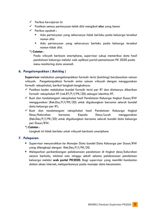 Panduan supervisor pk2020 | PDF