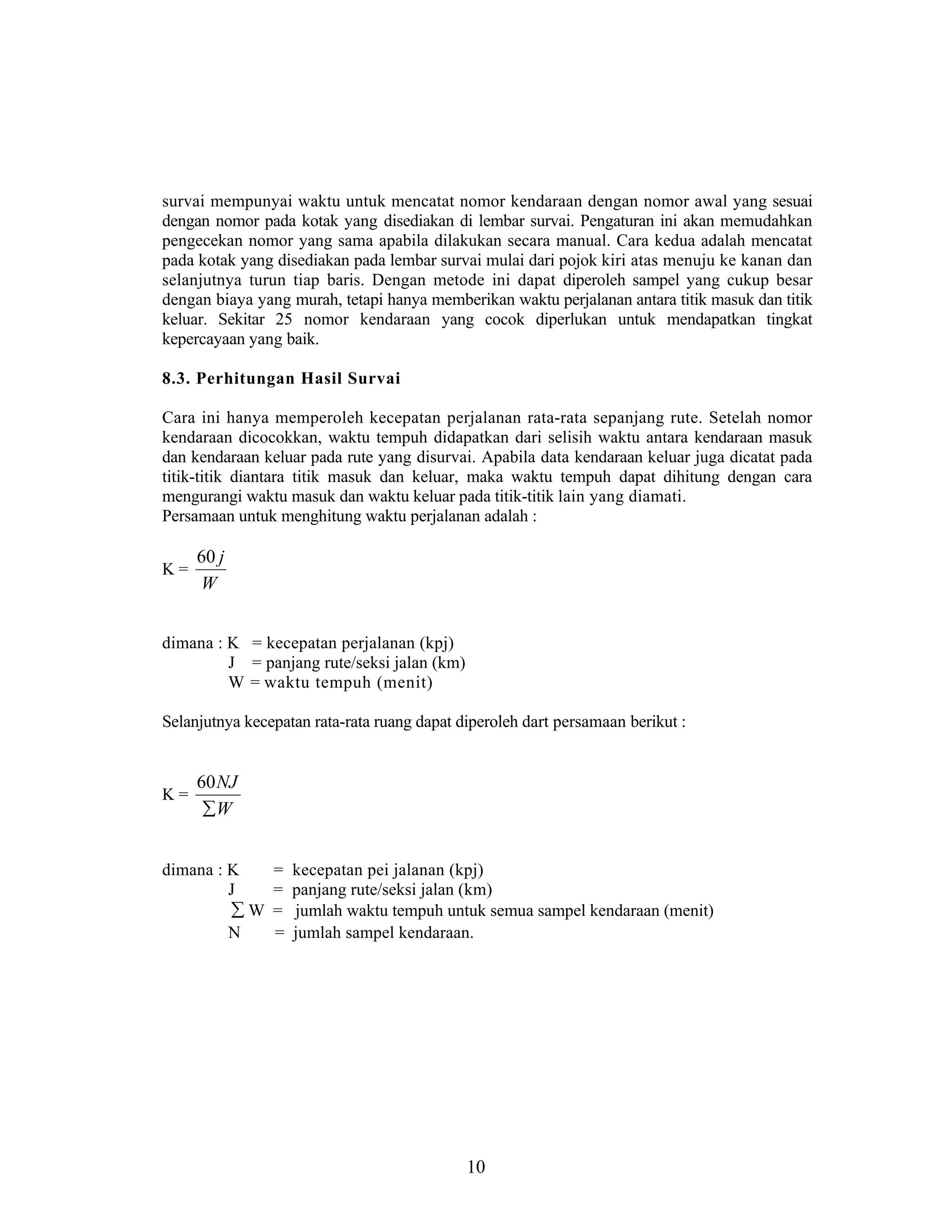 Panduan survai dan_perhitungan_waktu_perjalanan_lalu_lintas | PDF