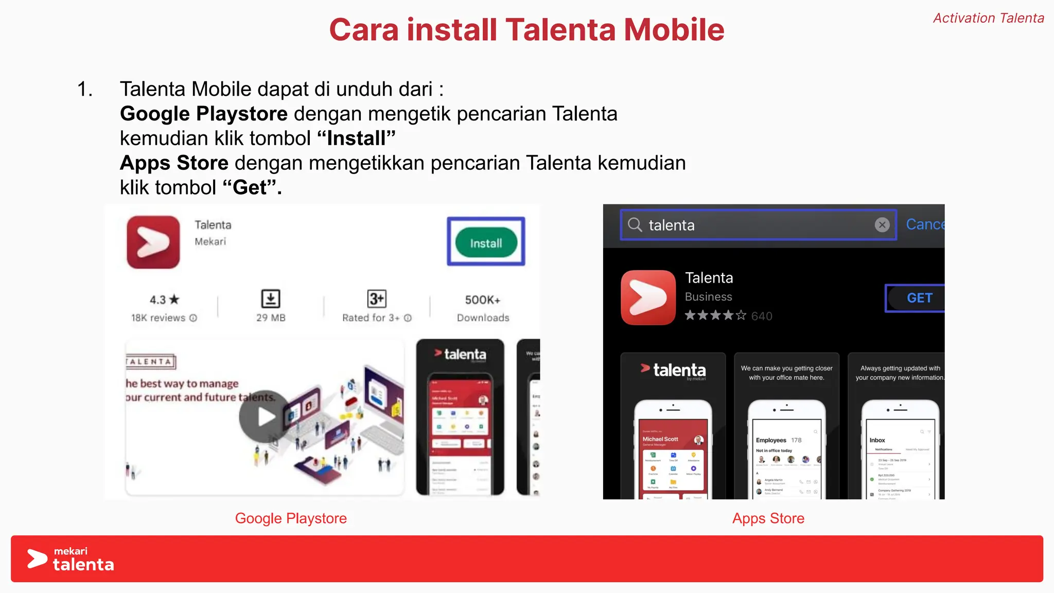 Panduan Talenta Mobile Menggunakan Handphone | PDF
