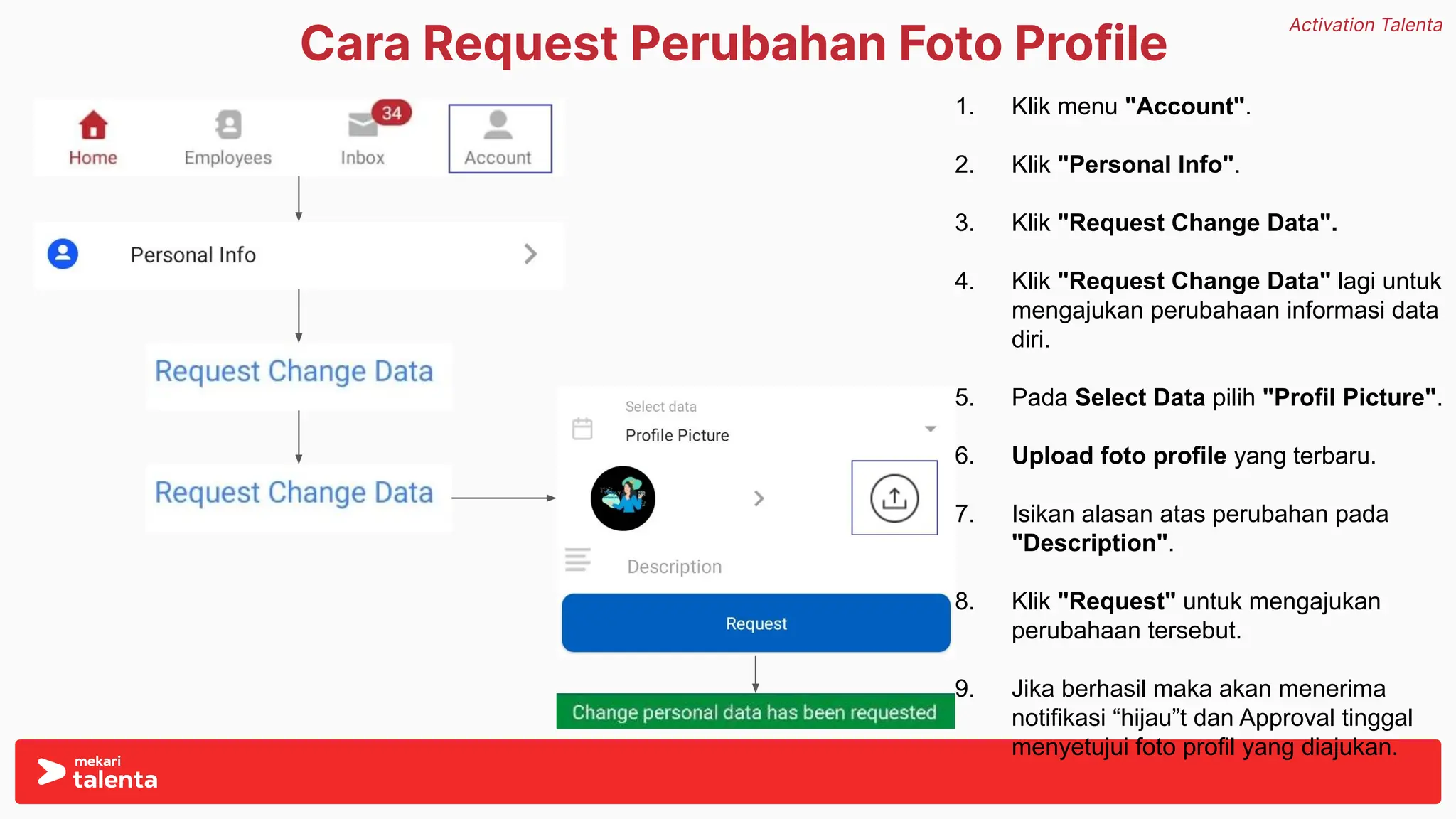 Panduan Talenta Mobile Menggunakan Handphone | PDF