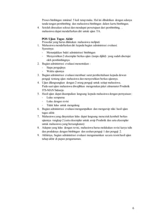 PANDUAN TUGAS AKHIR PRODISTIK | DOCX