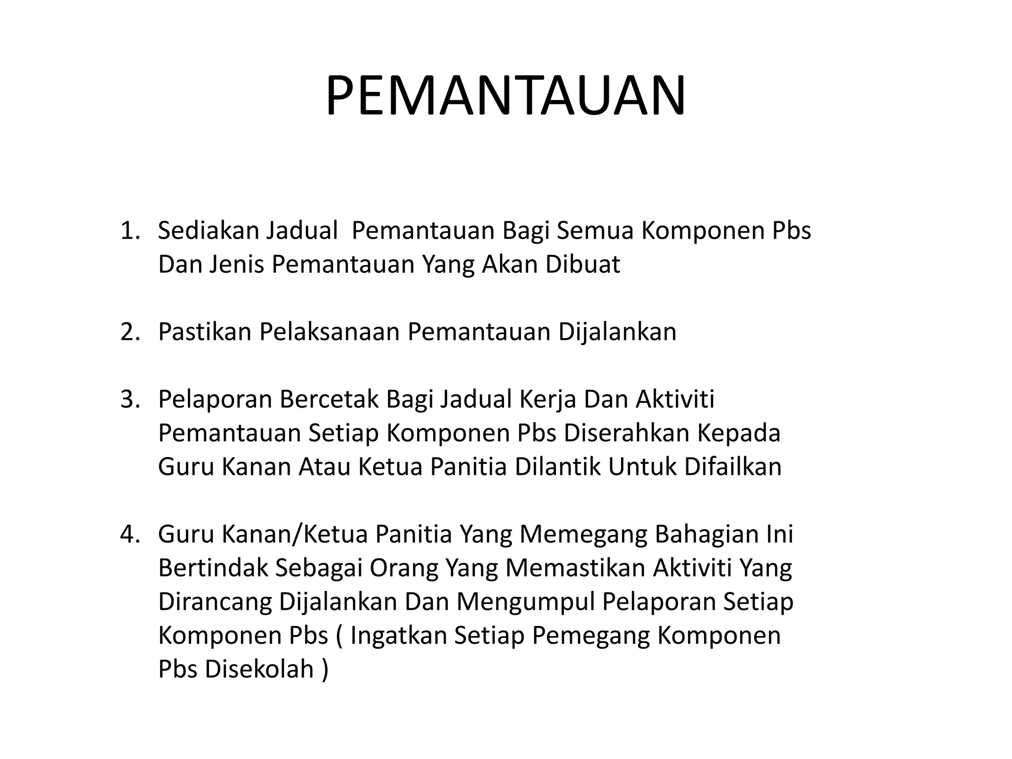 Panduan tatacara pelaksanaan penjaminan kualiti pbs | PPTX