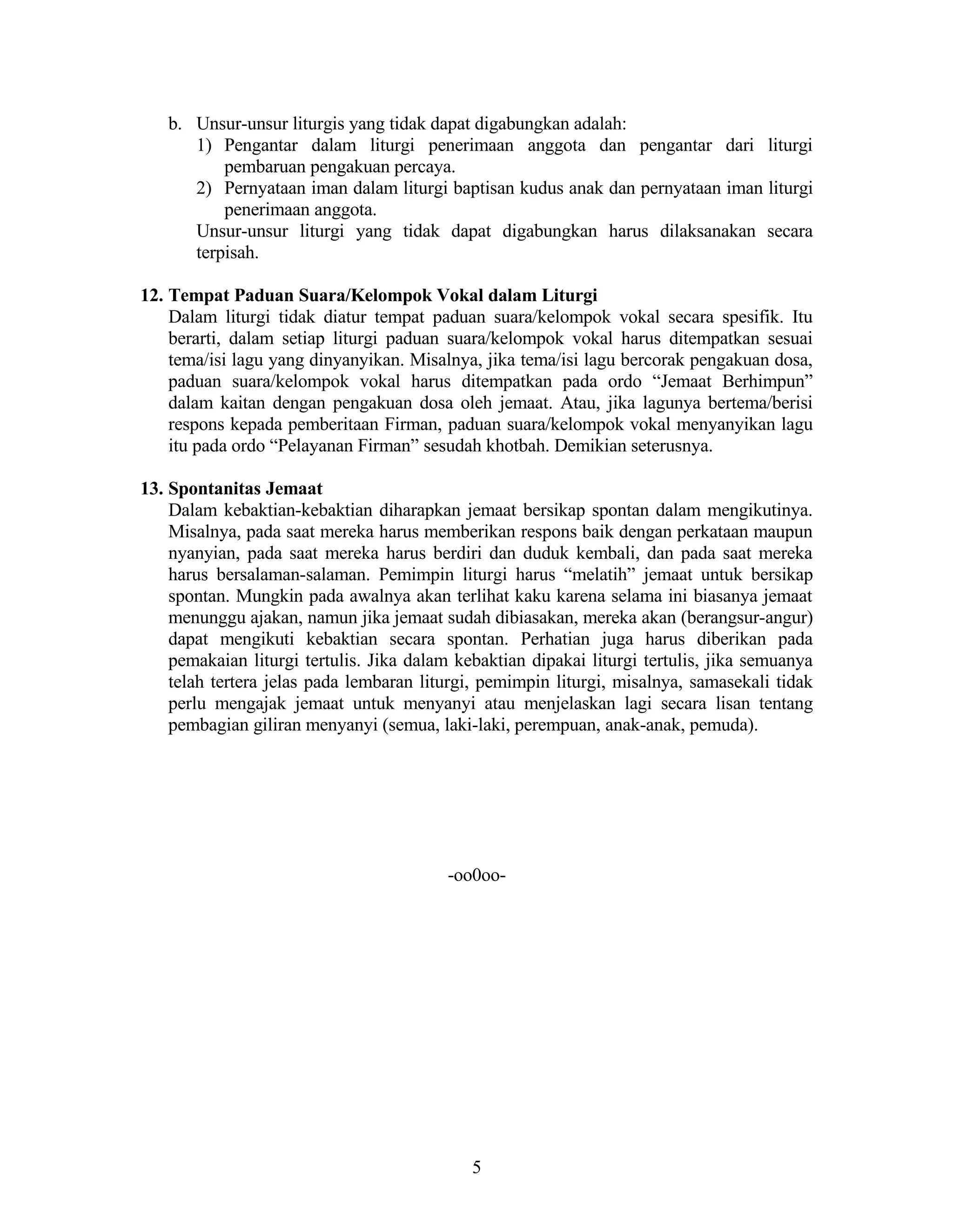 Panduan Teknis Liturgi Gki | DOC