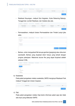 PANDUAN TEPRA 1 provinsi kalimantan timur | PDF