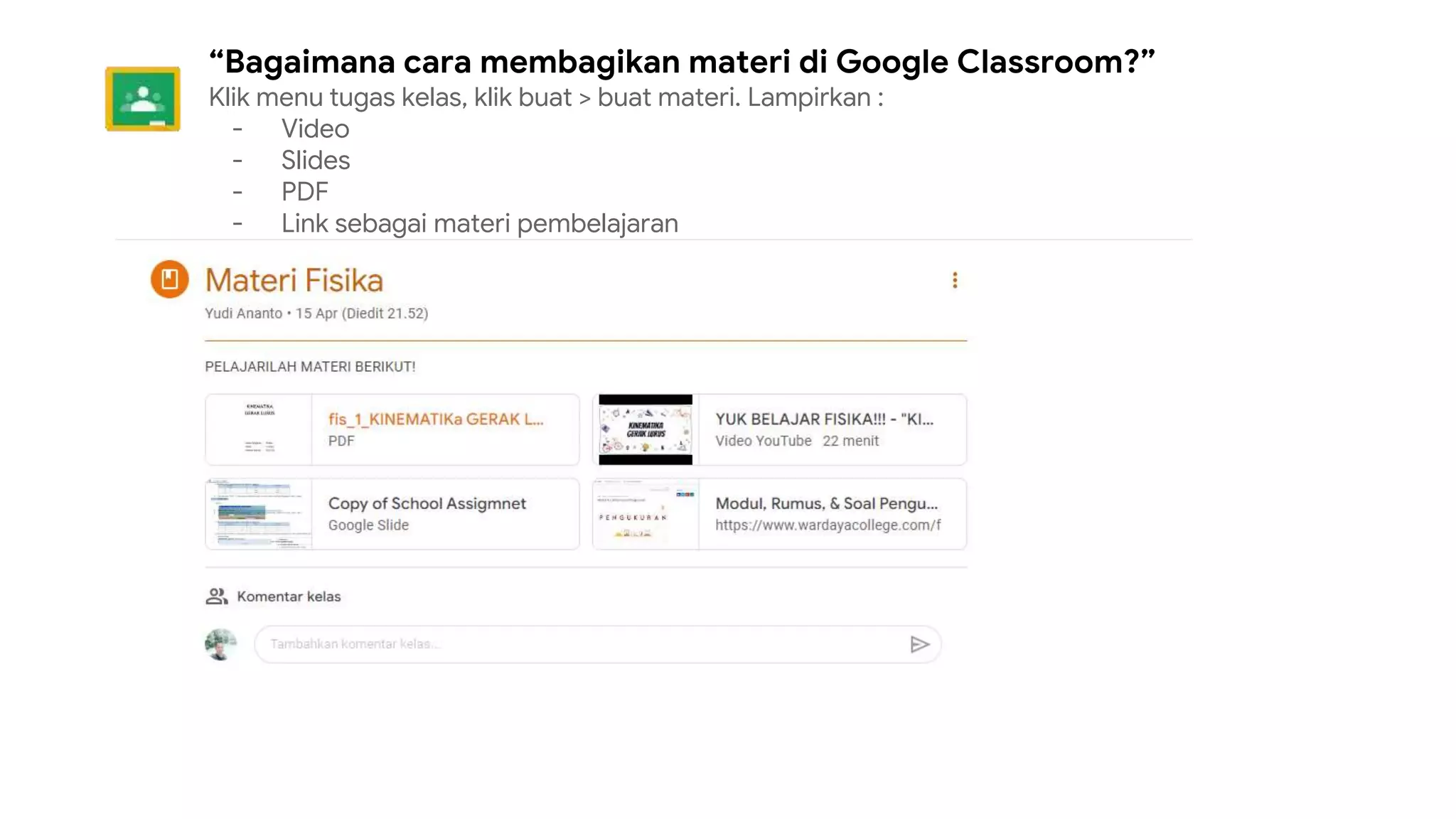 Panduan Try Out Praktek Google Classroom dan Google Form.pptx