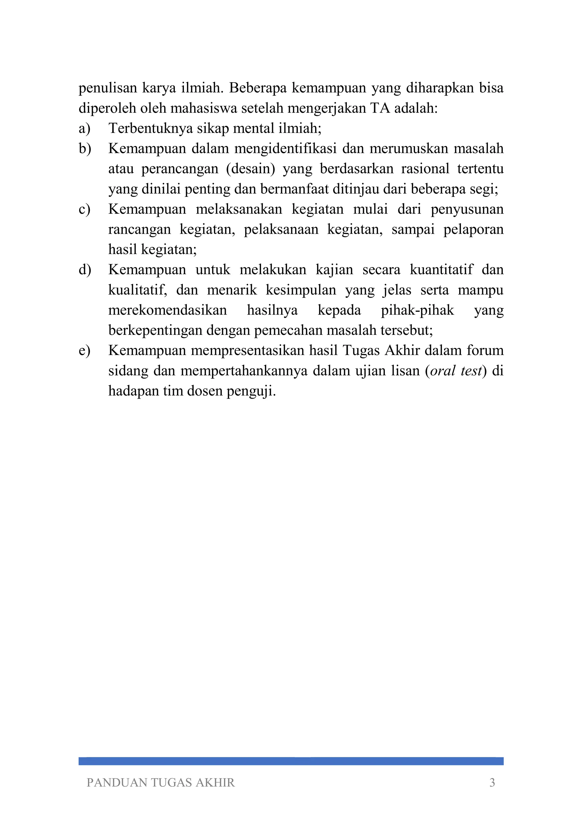 Panduan Tugas Akhir Tahun 2020 Politrknik Negeri Lampung | PDF