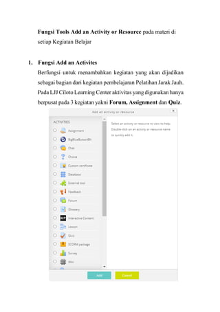 Panduan Tutor Ciloto Learning Center | PDF