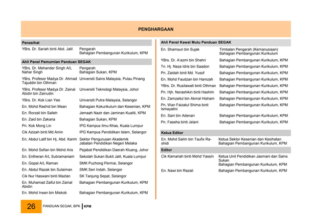 Panduan Ujian SEGAK | PDF